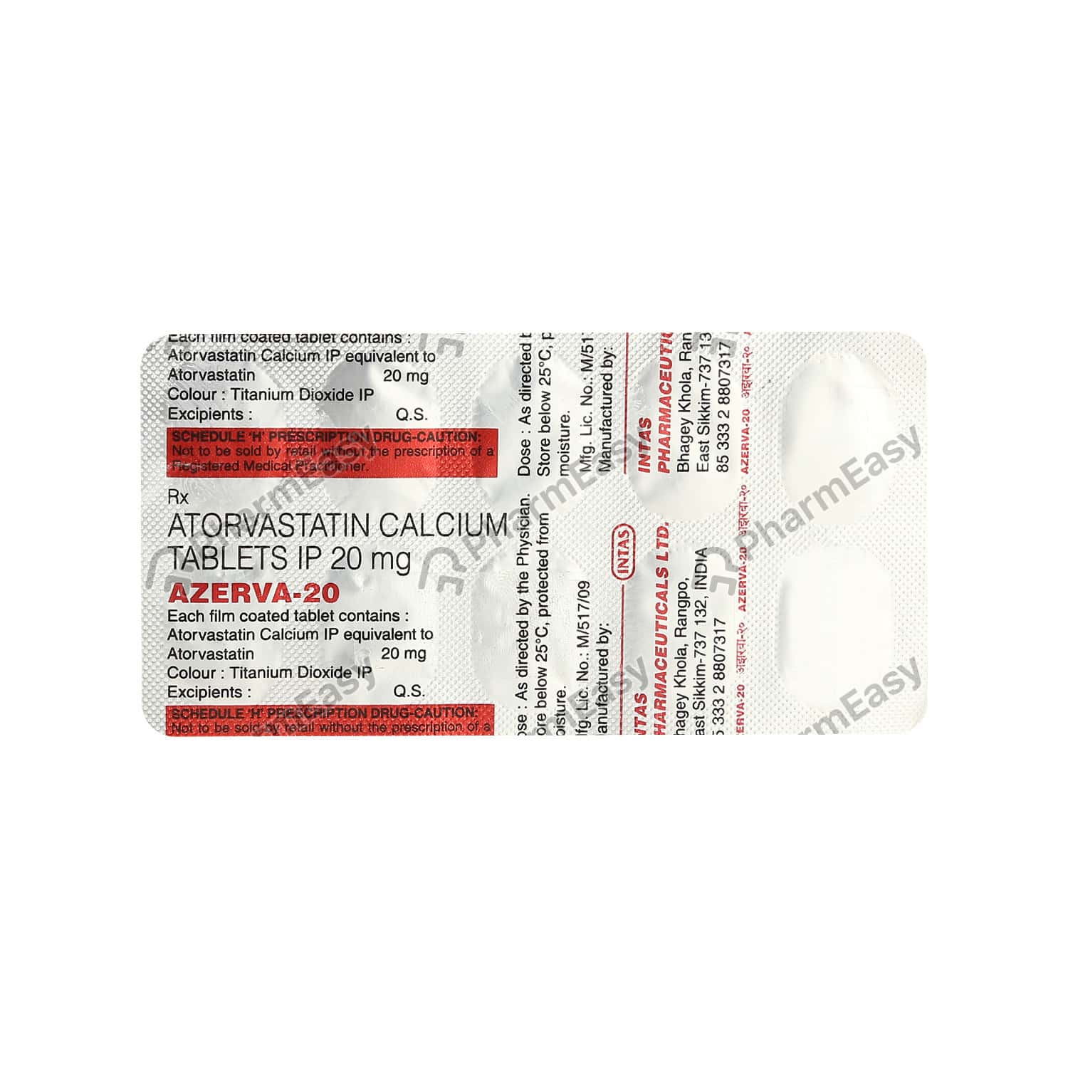 Azerva 20mg Tab - Uses, Side Effects, Dosage, Composition & Price ...