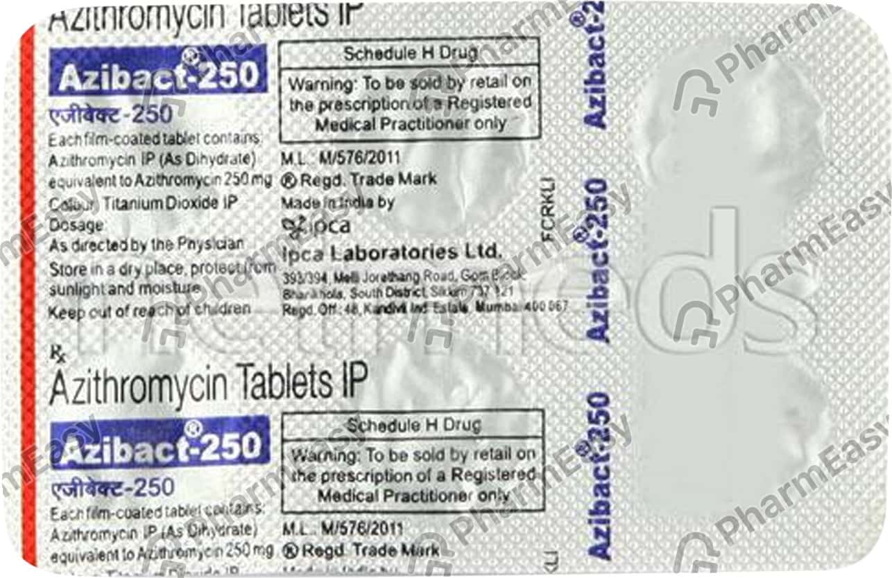 Azibact 250 MG Tablet (6): Uses, Side Effects, Price & Dosage | PharmEasy