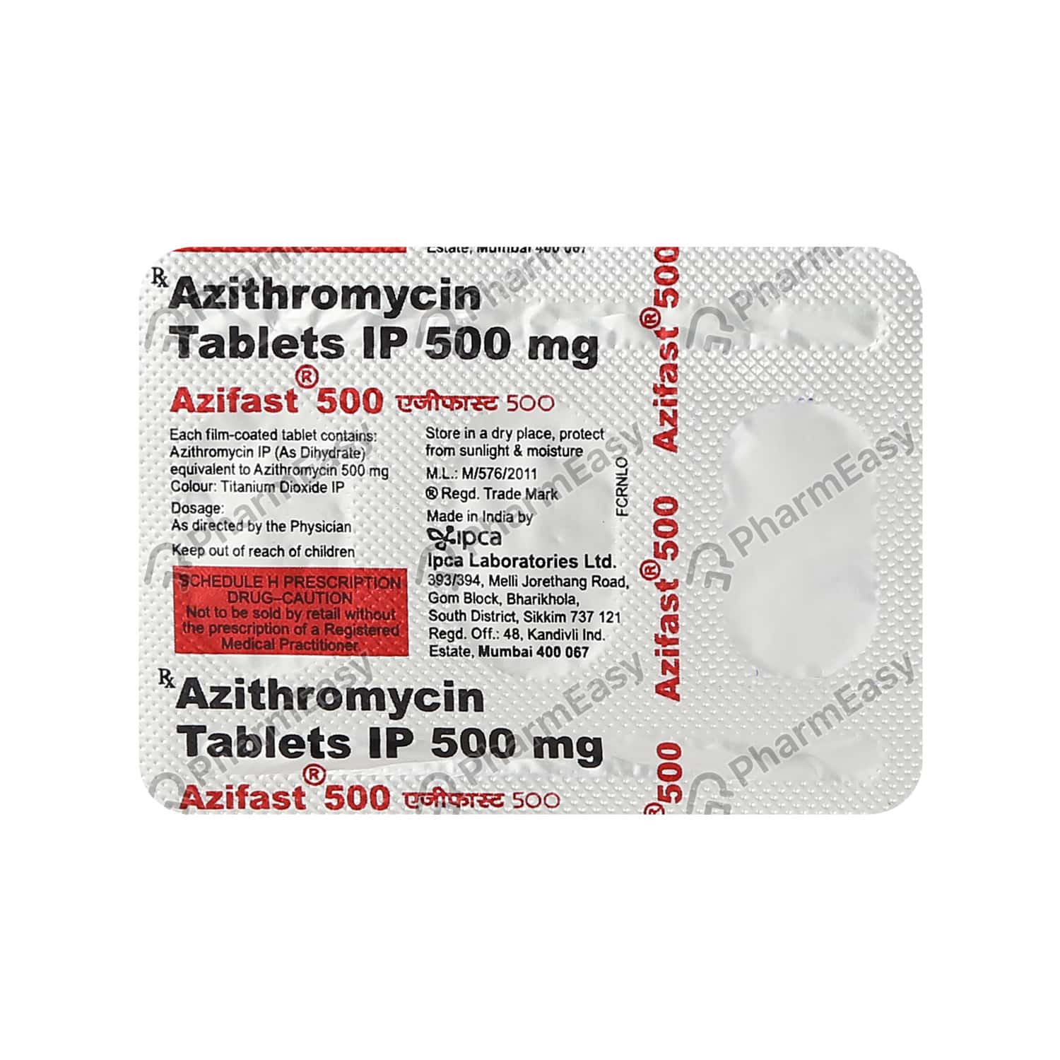 Azifast 500 MG Tablet (3) - Uses, Side Effects, Dosage, Composition ...