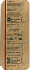 Azilide 500 MG Tablet (3): Uses, Side Effects, Price & Dosage | PharmEasy