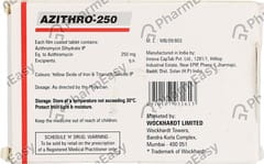 Azithro 250 MG Tablet (6): Uses, Side Effects, Price & Dosage | PharmEasy