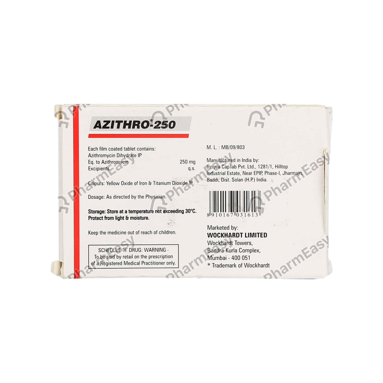 Azithro 250mg Tab - Uses, Side Effects, Dosage, Composition & Price ...