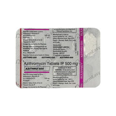 Azithro 500 Tablet: Uses, Side-effects, Price, Dosage & More Info ...