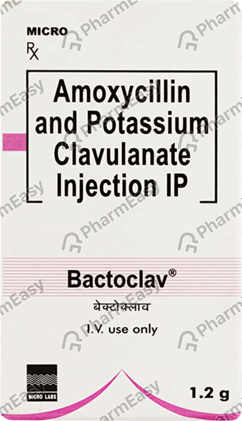 Bactoclav 1.2gm Dry Vial Of 1 Powder For Injection: Uses, Side Effects ...