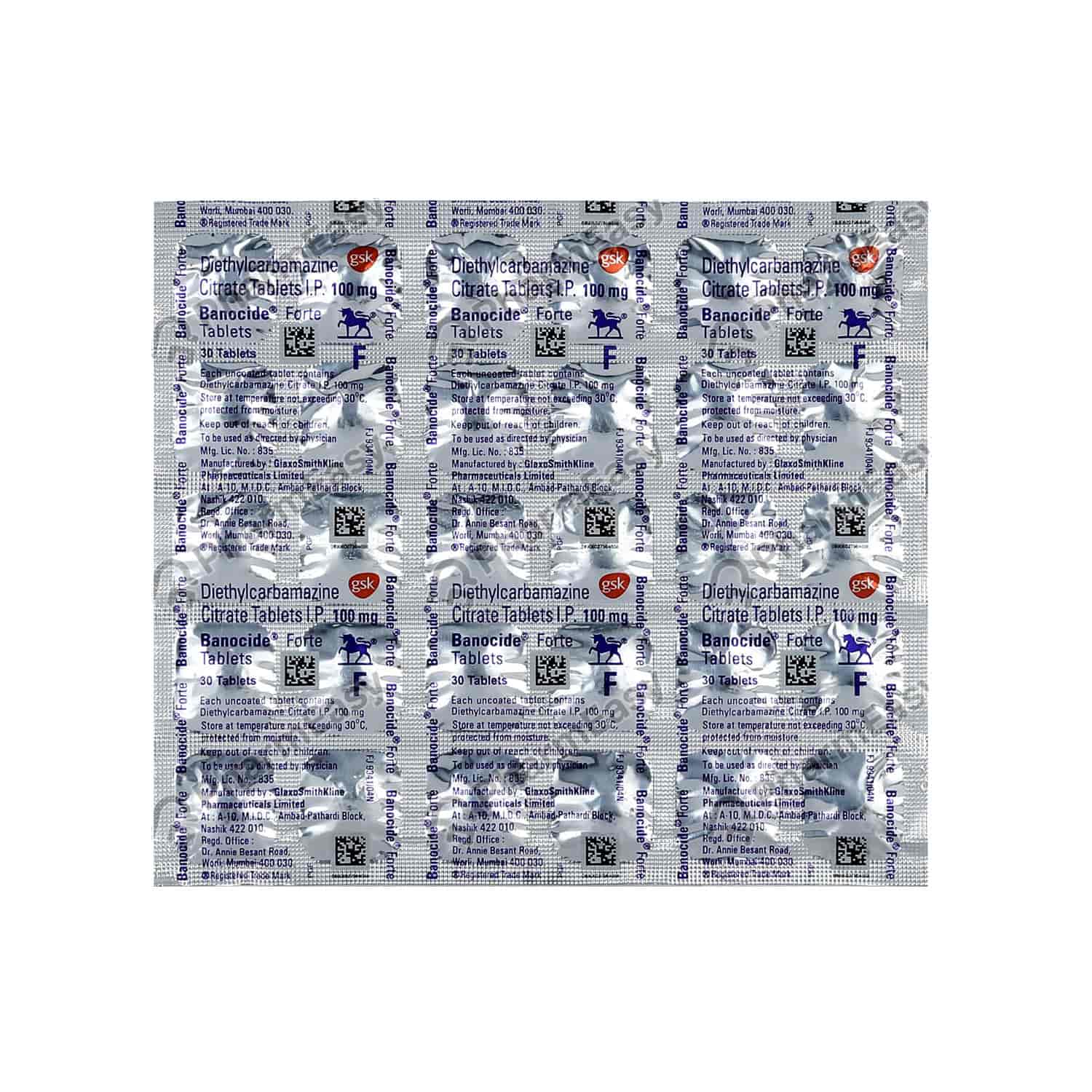 Buy Banocide Forte 100mg Strip Of 30 Tablets Online at Flat 18% OFF ...