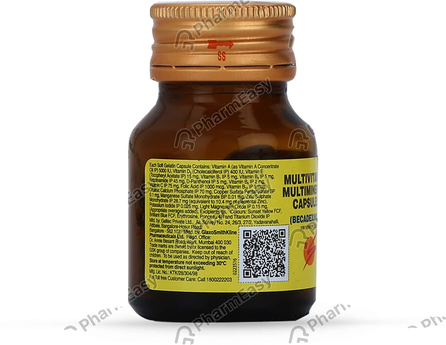 Becadexamin Bottle Of 30 Capsules: Uses, Side Effects, Price & Dosage ...
