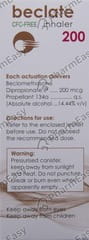 Beclate 200 MCG Metered-Dose Inhaler (200): Uses, Side Effects, Price ...