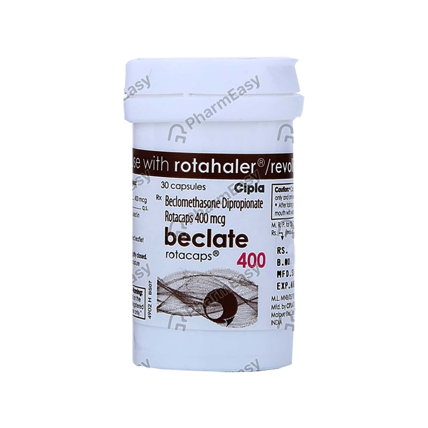 Buy Beclate 400mcg Rotacaps 30'S Online at Flat 18% OFF* | PharmEasy