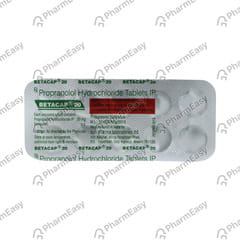Betacap 20 MG Tablet (10): Uses, Side Effects, Price & Dosage | PharmEasy