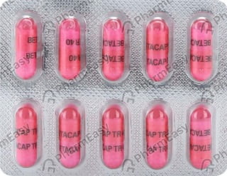Betacap Tr 40 MG Capsule (10): Uses, Side Effects, Price & Dosage ...