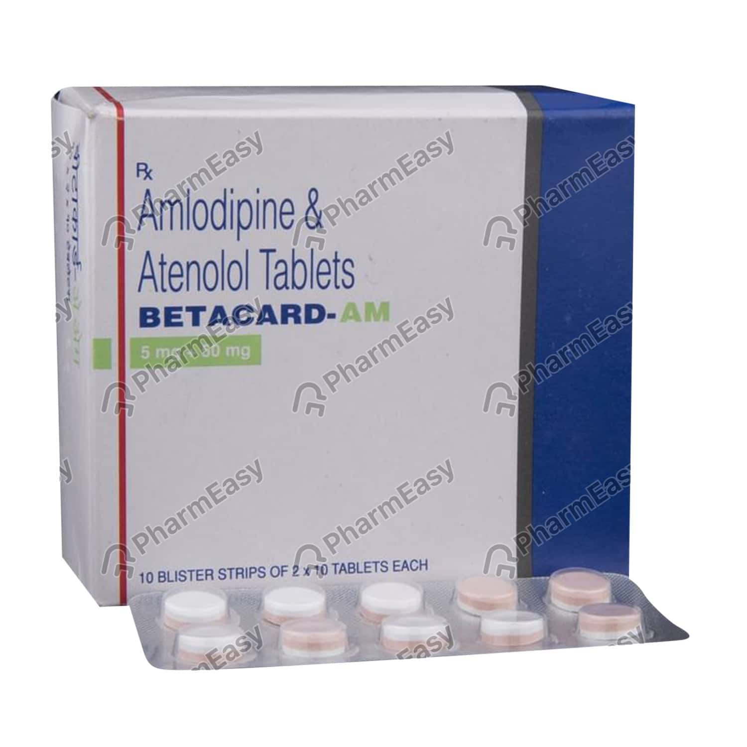 Betacard Am 5/50mg Strip Of 10 Tablets: Uses, Side Effects, Price ...