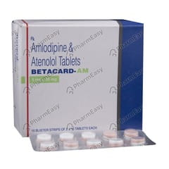 Betacard Am 5/50mg Strip Of 10 Tablets: Uses, Side Effects, Price ...