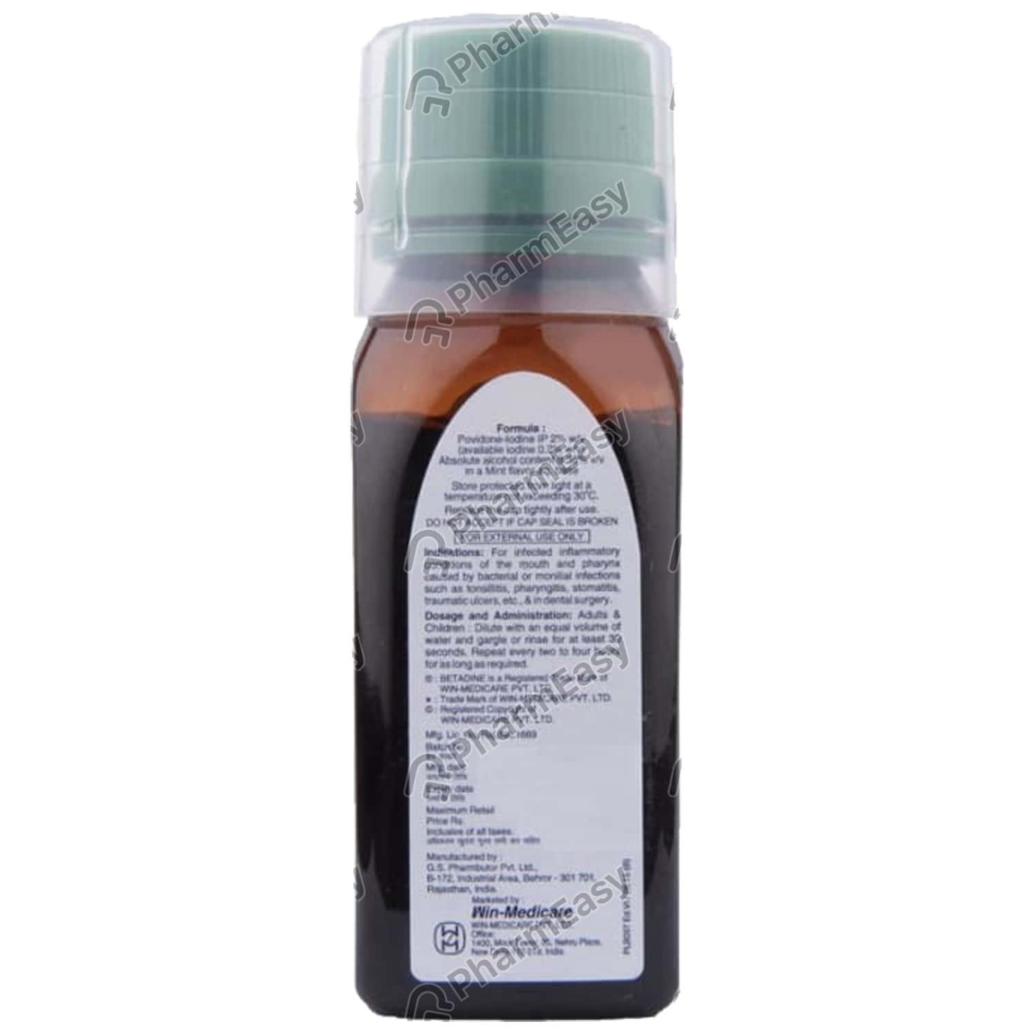 Buy Betadine 2 % Gargle (100) Online at Flat 18% OFF* | PharmEasy