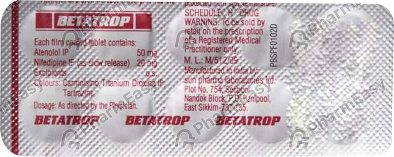 Buy Betatrop Strip Of 10 Tablets Online at Flat 15% OFF | PharmEasy