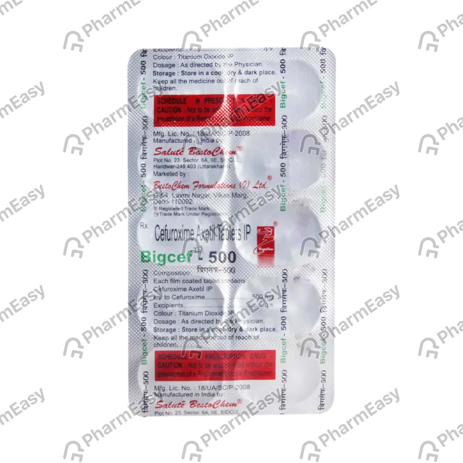 Bigcef 500 MG Tablet (10): Uses, Side Effects, Price & Dosage | PharmEasy