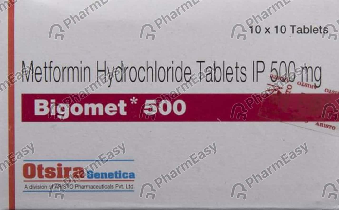 Bigomet 500 MG Tablet (10): Uses, Side Effects, Price & Dosage | PharmEasy