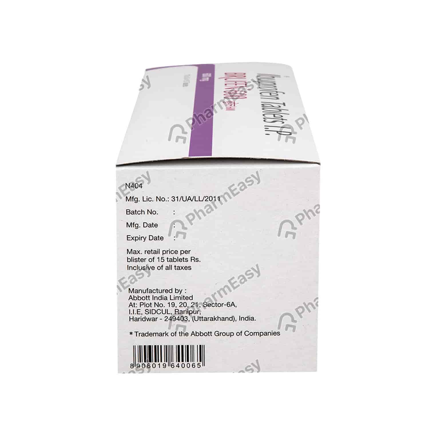 Buy Brufen 600mg Strip Of 15 Tablets Online at Flat 18% OFF* | PharmEasy