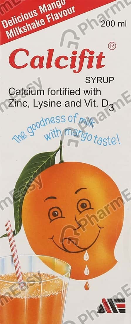 Buy Calcifit Delicious Mango Milkshake Flavour Bottle Of 200ml Syrup ...