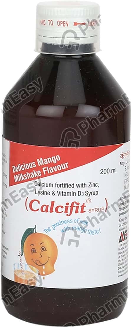Buy Calcifit Delicious Mango Milkshake Flavour Bottle Of 200ml Syrup ...