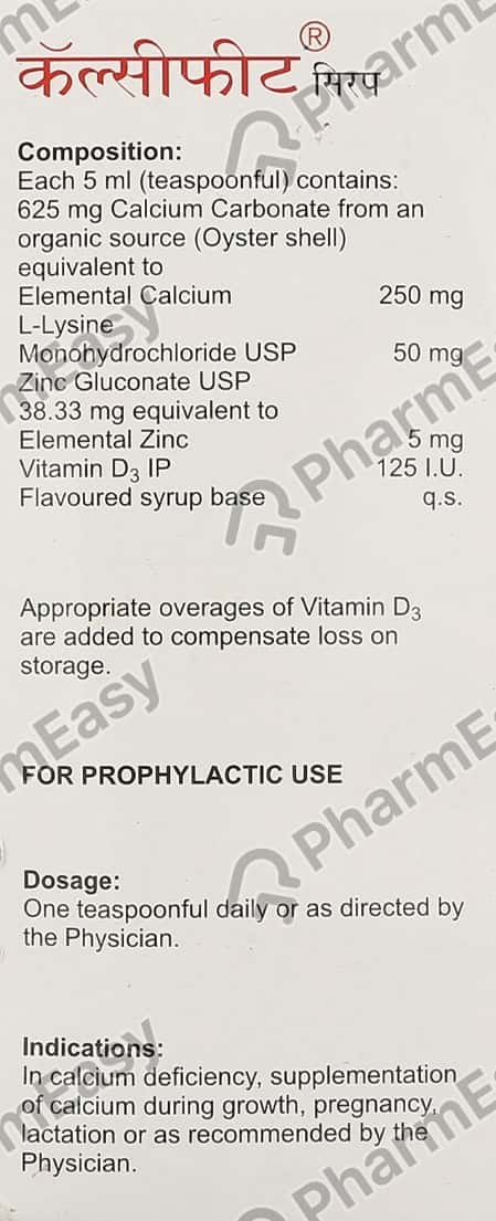 Buy Calcifit Delicious Mango Milkshake Flavour Bottle Of 200ml Syrup ...