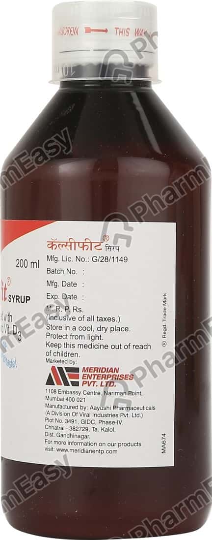 Buy Calcifit Delicious Mango Milkshake Flavour Bottle Of 200ml Syrup ...