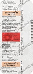 Calcigard Retard 10 MG Tablet (10): Uses, Side Effects, Price & Dosage ...