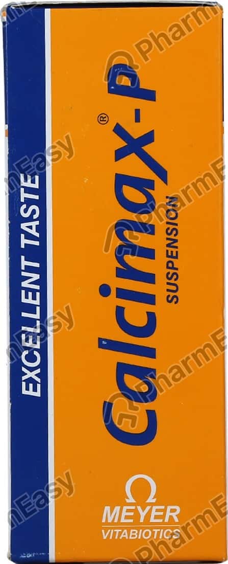 Calcimax P Suspension 200ml: Uses, Side Effects, Price & Dosage | PharmEasy