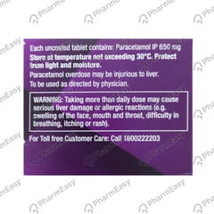 Calpol 650 MG Tablet (10): Uses, Side Effects, Price & Dosage | PharmEasy