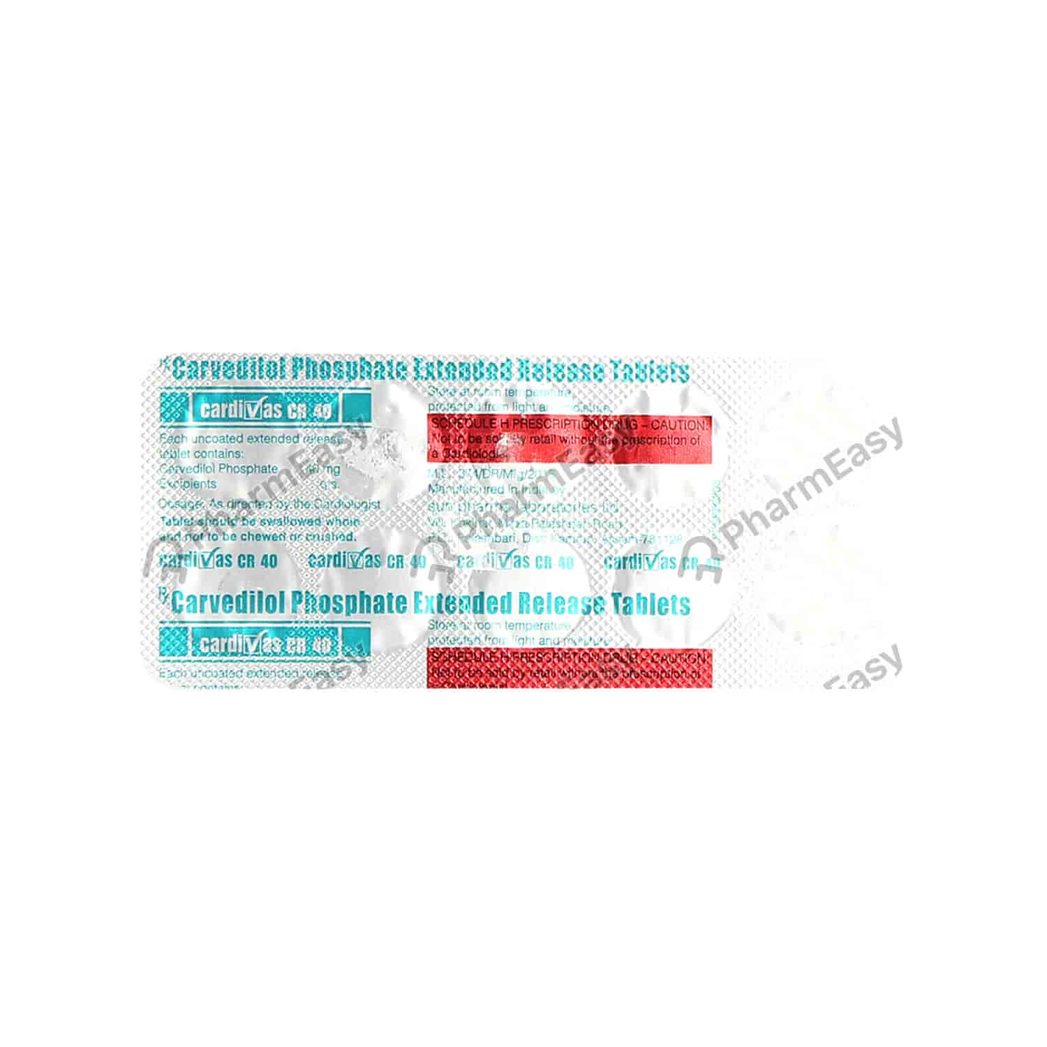 Buy Cardivas Cr 40mg Strip Of 10 Tablets Online at Flat 18% OFF ...