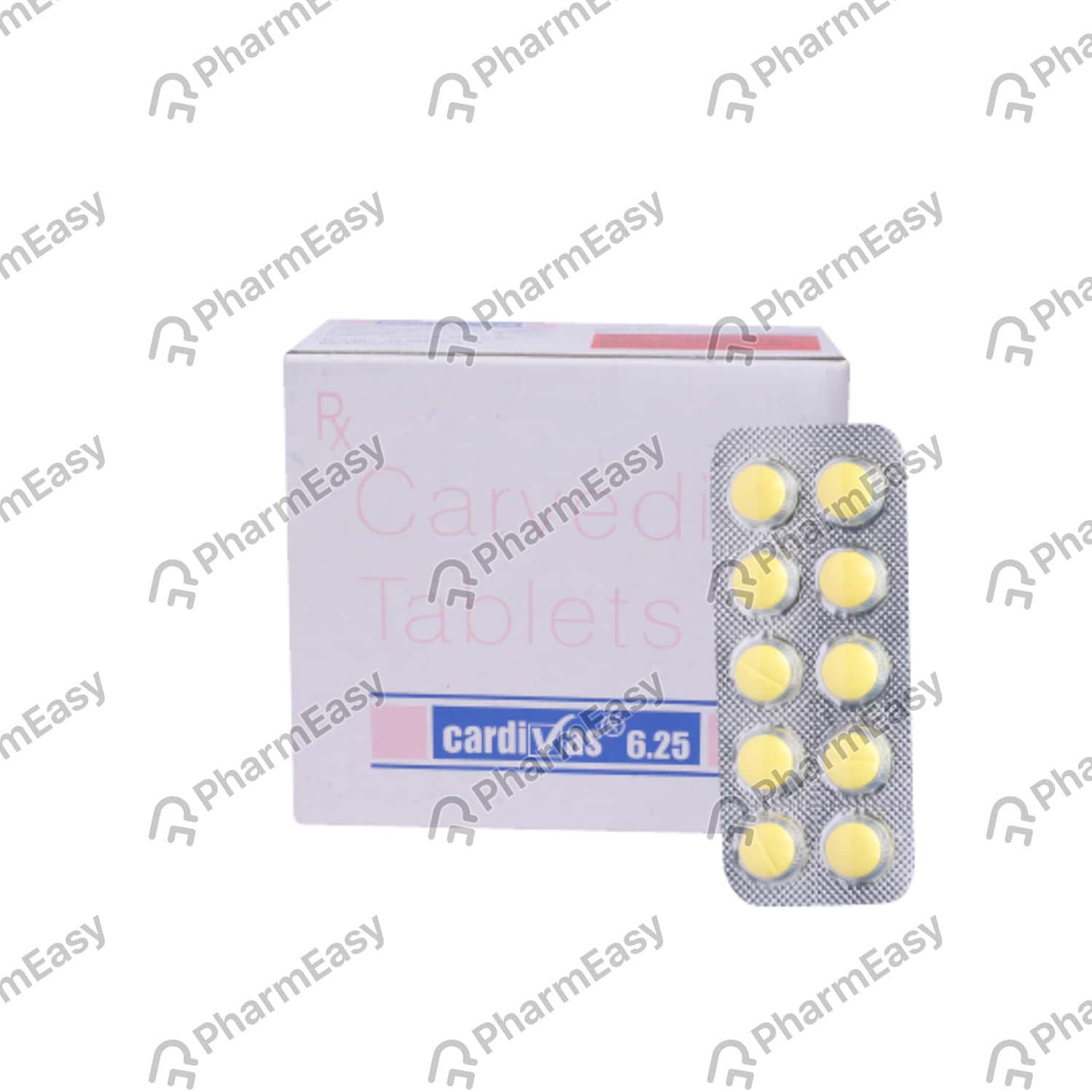 Cardivas 6.25 MG Tablet (10): Uses, Side Effects, Price & Dosage ...