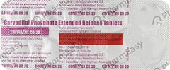 Cardivas Cr 20 MG Tablet (10): Uses, Side Effects, Price & Dosage ...