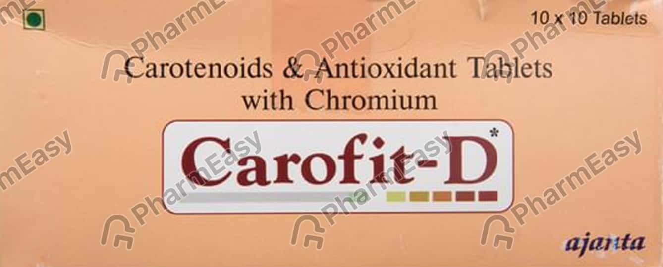 Buy Carofit D Tablets Online & Save Up to 24% at PharmEasy