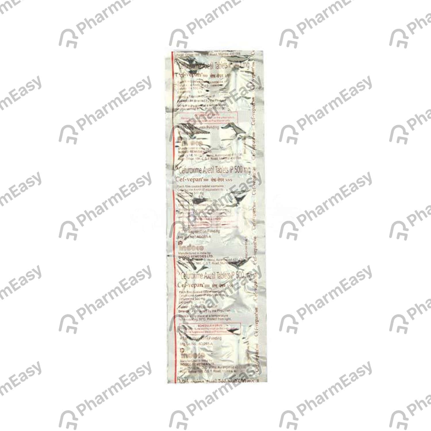 Cef Vepan 500 MG Tablet (10): Uses, Side Effects, Price & Dosage ...