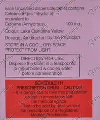 Cefolac DT-100 Tablet: Uses, Side-effects, Price, Dosage & More Info ...