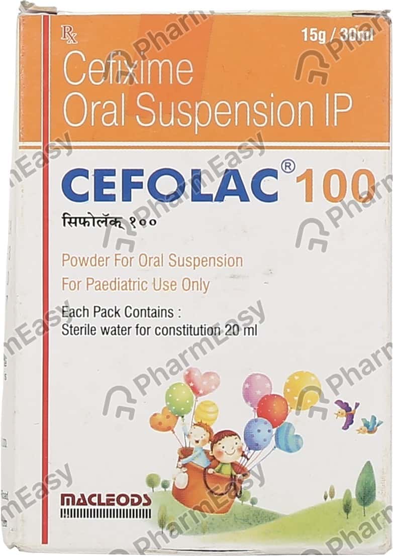 Cefolac 100 MG/5ML Suspension (30): Uses, Side Effects, Price & Dosage ...