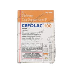 Cefolac 100 MG Syrup (30) - Uses, Side Effects, Dosage, Composition ...