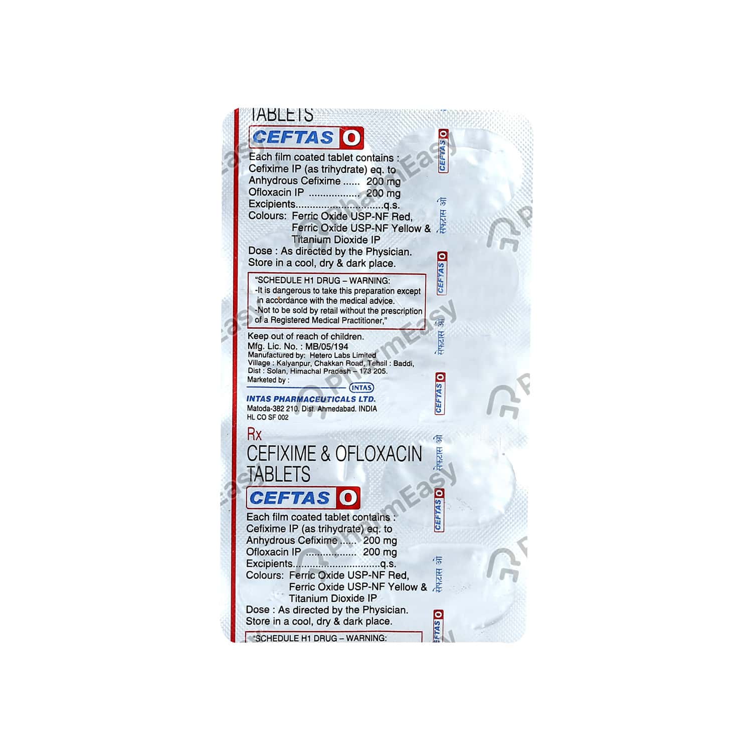 Ceftas O Tablet - Uses, Side Effects, Dosage, Composition & Price ...