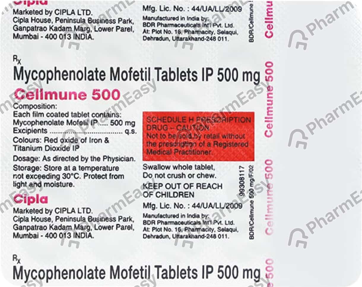 Cellmune 500 MG Tablet (10): Uses, Side Effects, Price & Dosage | PharmEasy