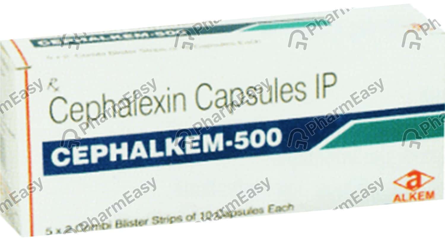 Cephalkem 500 MG Capsule (10): Uses, Side Effects, Price & Dosage ...