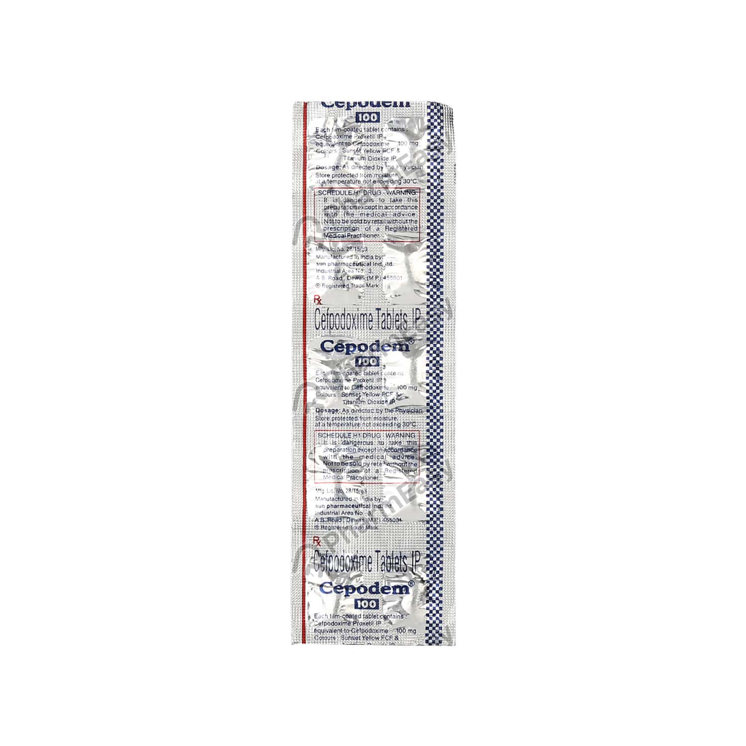 Cepodem Dt 100 MG Tablet (10) - Uses, Side Effects, Dosage, Composition ...