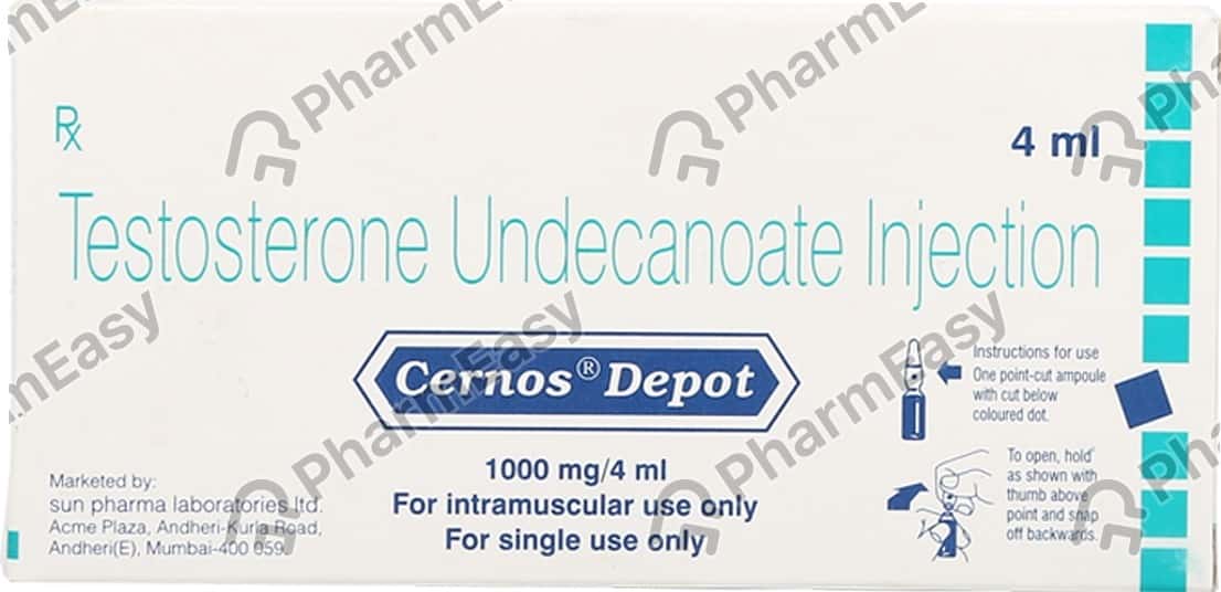 Cernos Depot 250 MG Injection (4): Uses, Side Effects, Price, Dosage ...
