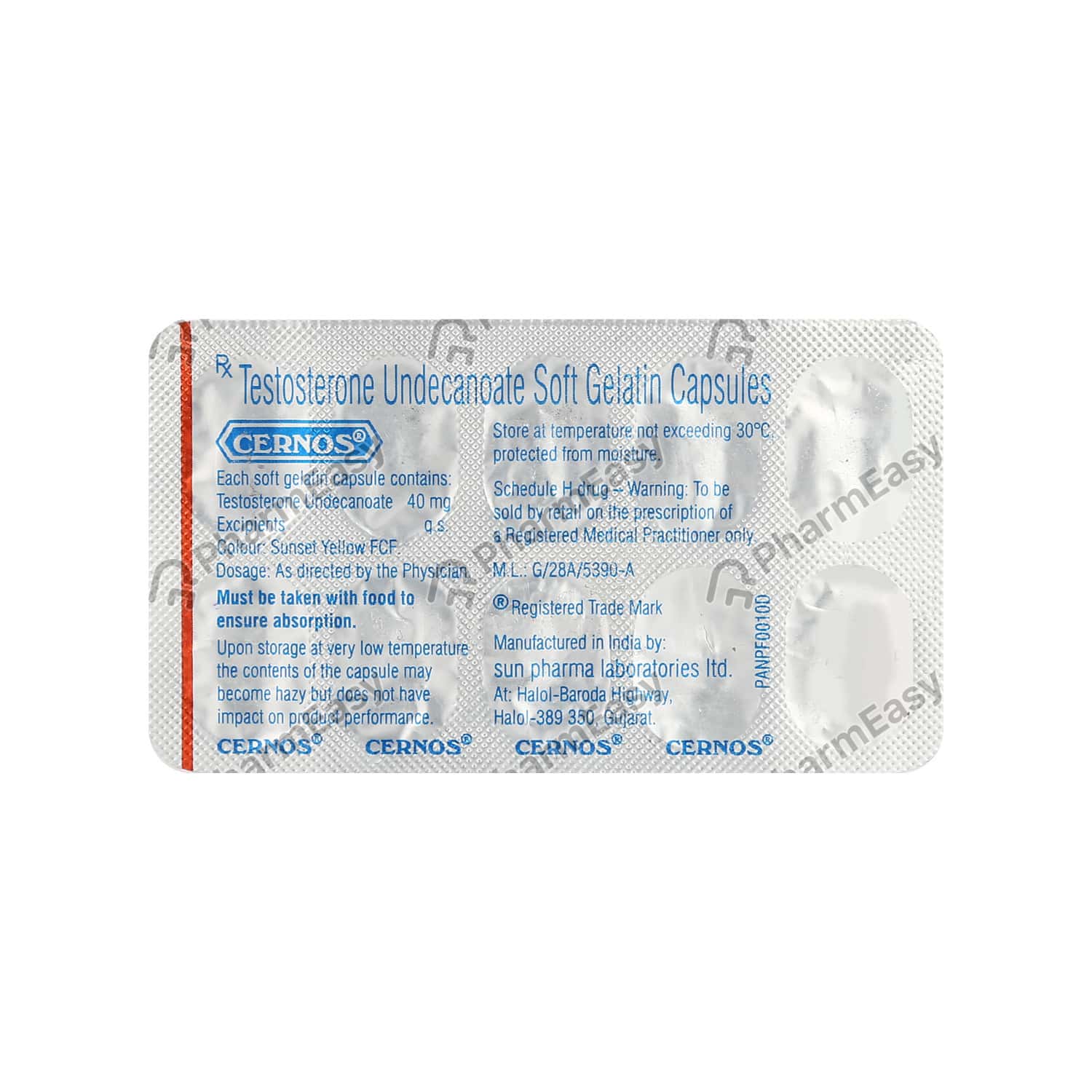 Cernos 40 MG Capsule (10) - Uses, Side Effects, Dosage, Composition ...