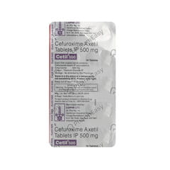 Cetil 500 MG Tablet (10) - Uses, Side Effects, Dosage, Composition ...