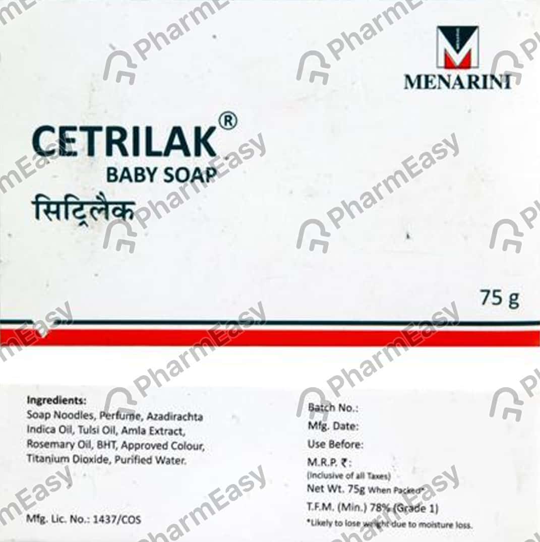 Buy CETRILAK SOAP 75GM Online & Get Upto 60% OFF at PharmEasy
