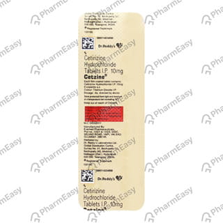Cetzine 10 MG Tablet (10): Uses, Side Effects, Price & Dosage | PharmEasy
