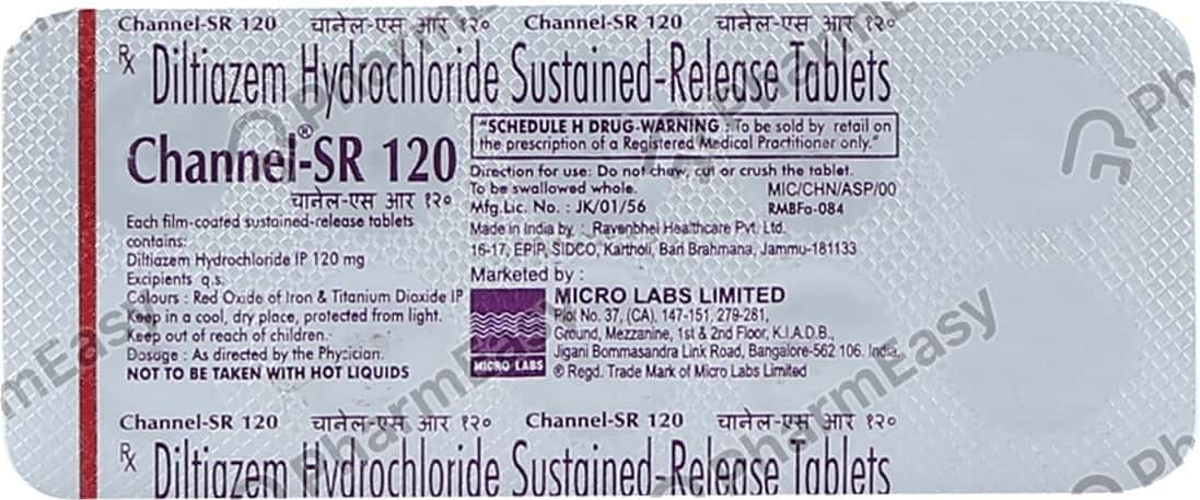 Channel Sr 120 MG Tablet (10): Uses, Side Effects, Price & Dosage ...