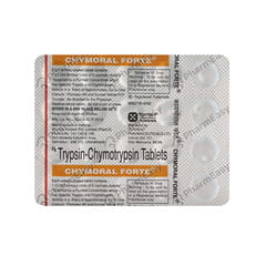 Chymoral Forte 100000 AU Tablet (20) - Uses, Side Effects, Dosage ...