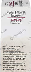 Cipcal Syrup: Uses, Side-effects, Price, Dosage & More Info - PharmEasy