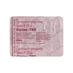 Ciplox 750 MG Tablet (10) - Uses, Side Effects, Dosage, Composition ...