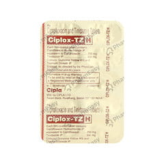 Ciplox Tz H Tablet - Uses, Side Effects, Dosage, Composition & Price ...